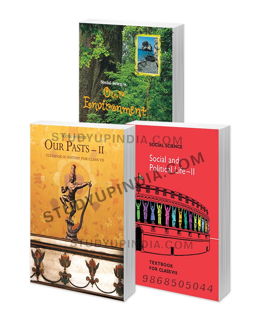 NCERT Class 7 SST Combo - 3 Books ( English Medium ) -